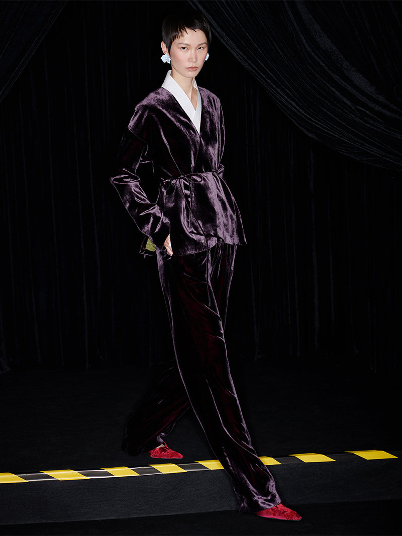 M essential Mackay designer fuchsia velvet jacket - silver – GOOD GIRL ...