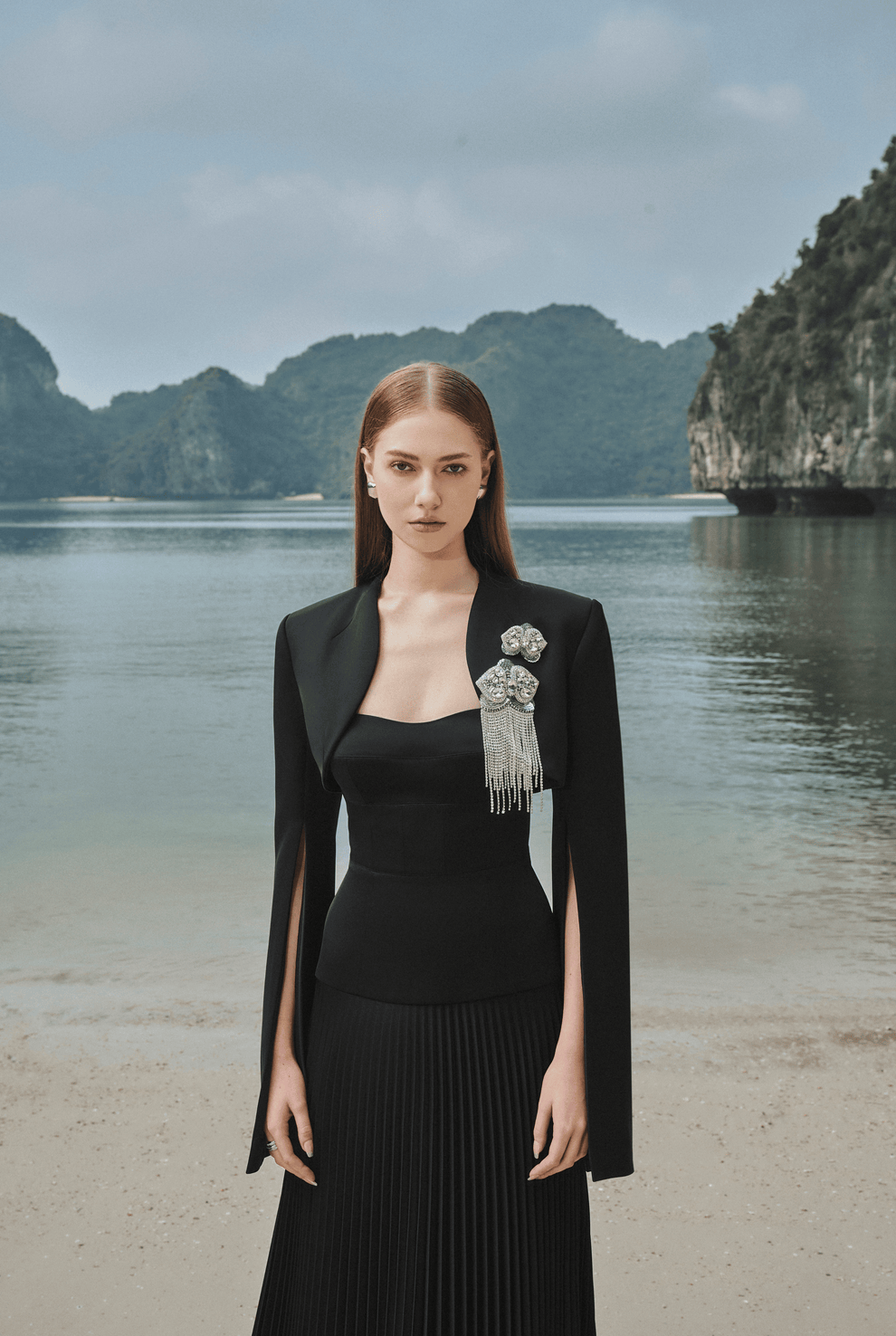 Strapless Pleating Dress with Cropped Blazer – GOOD GIRL REBEL