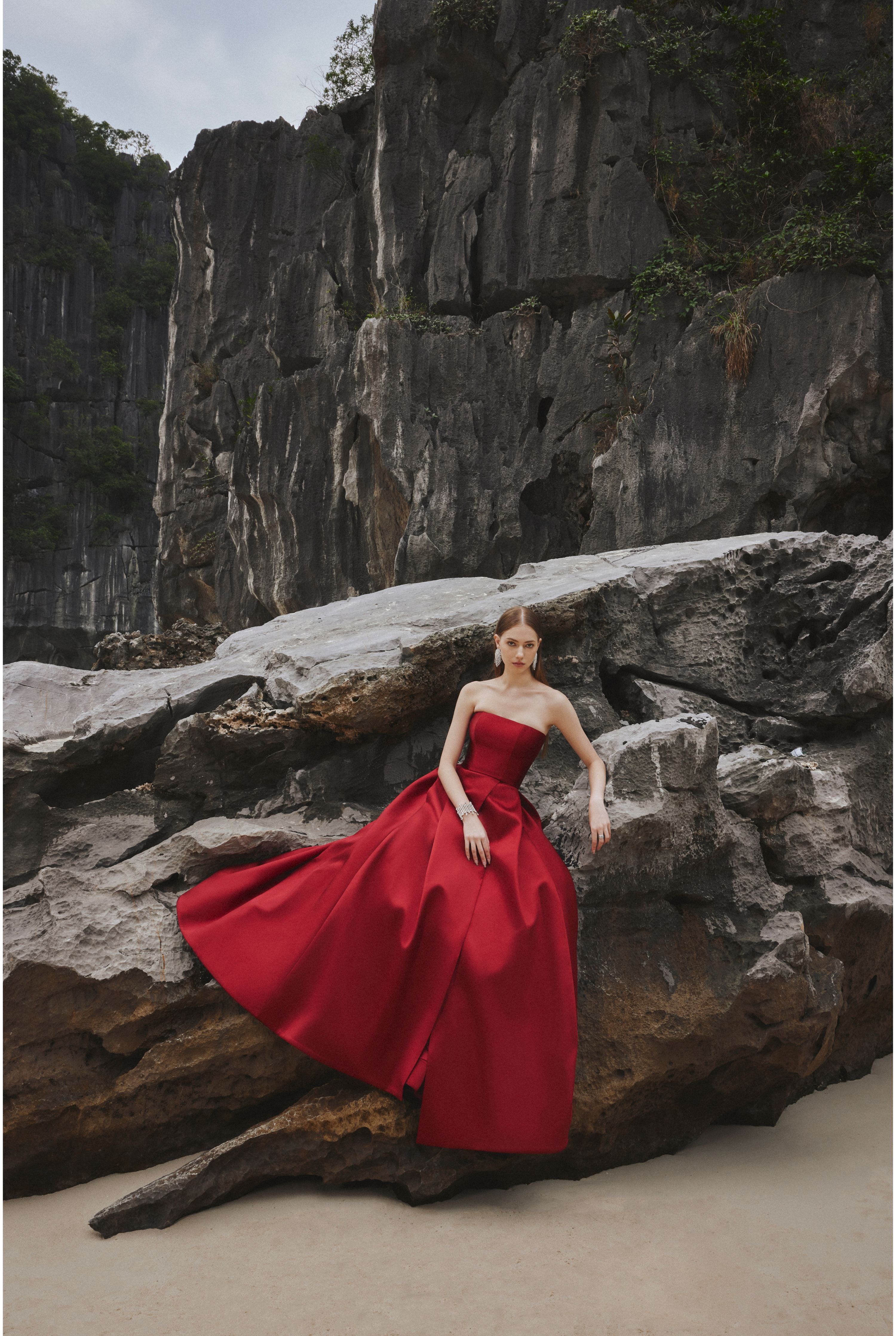 Strapless A-Line Full Dress – GOOD GIRL REBEL