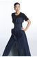 LEDI W fake two-piece denim midi long slit dress- Tete – GOOD GIRL REBEL