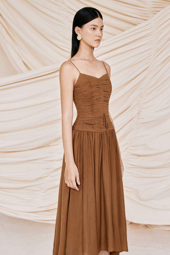 Brown cami midi dress-TORA – GOOD GIRL REBEL