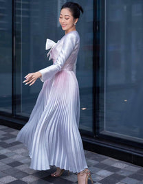 Early Spring 2023 new gradient long-sleeved jacket + tube top dress- C ...