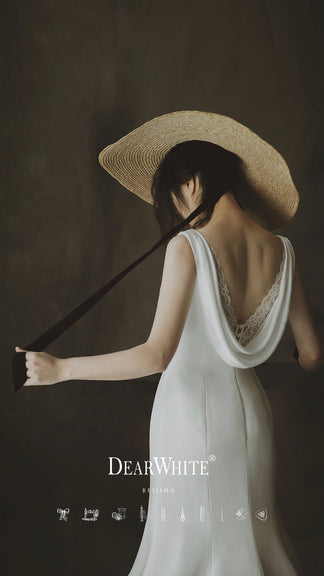 Early Spring 2023 Original Long Satin Weding Gown Dress- Cilia – GOOD ...