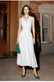 Luxurious blend of silk a hanging neckline, and sleeveless V-neck dres ...