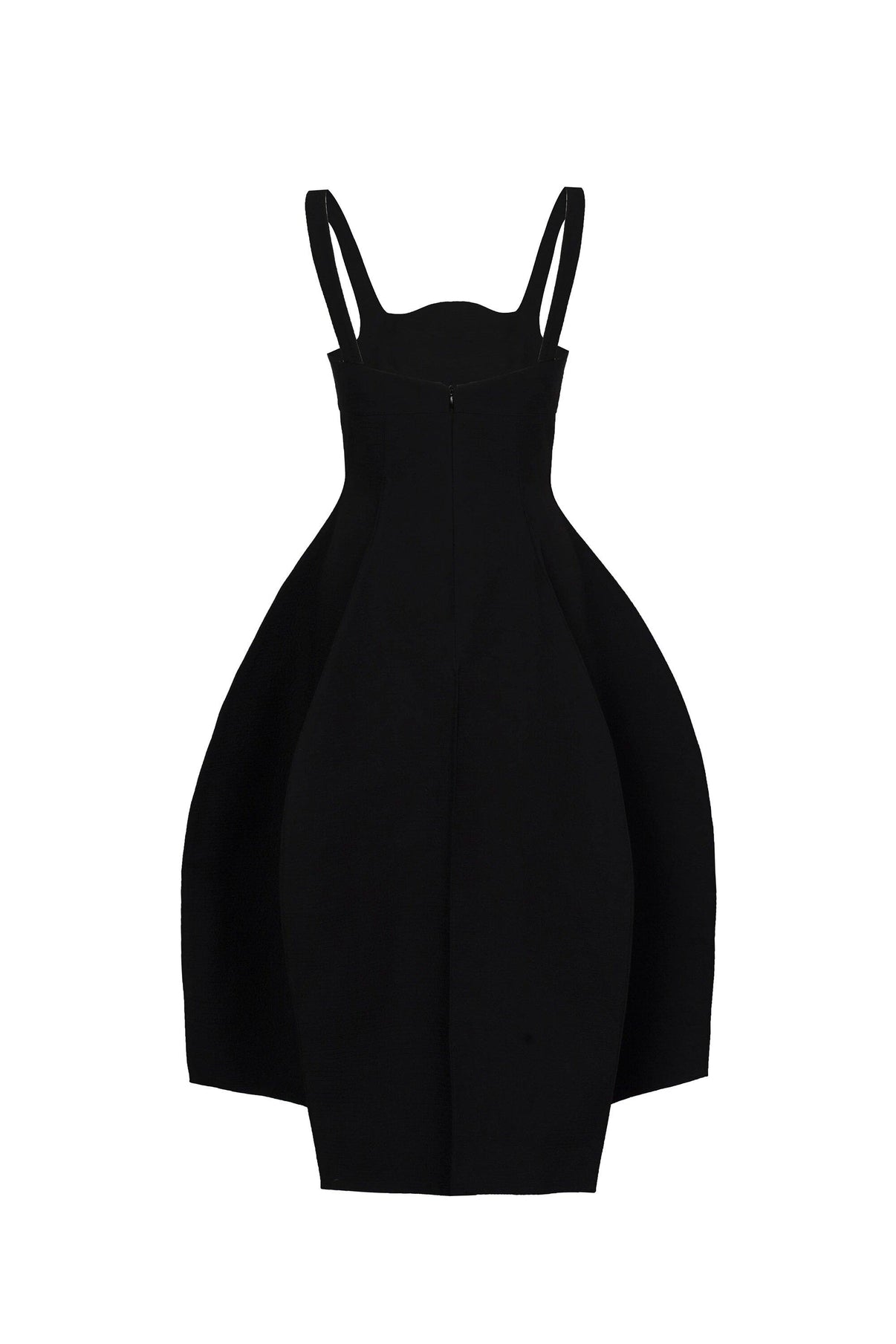 structured coocone thick sphagettit strap cocktail midi dress - Grace ...