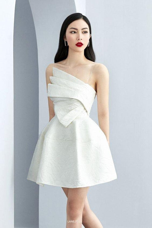 ELEGANT WINTOUR PUFF-SLEEVE MINI LBD DRESS- Moli – GOOD GIRL REBEL